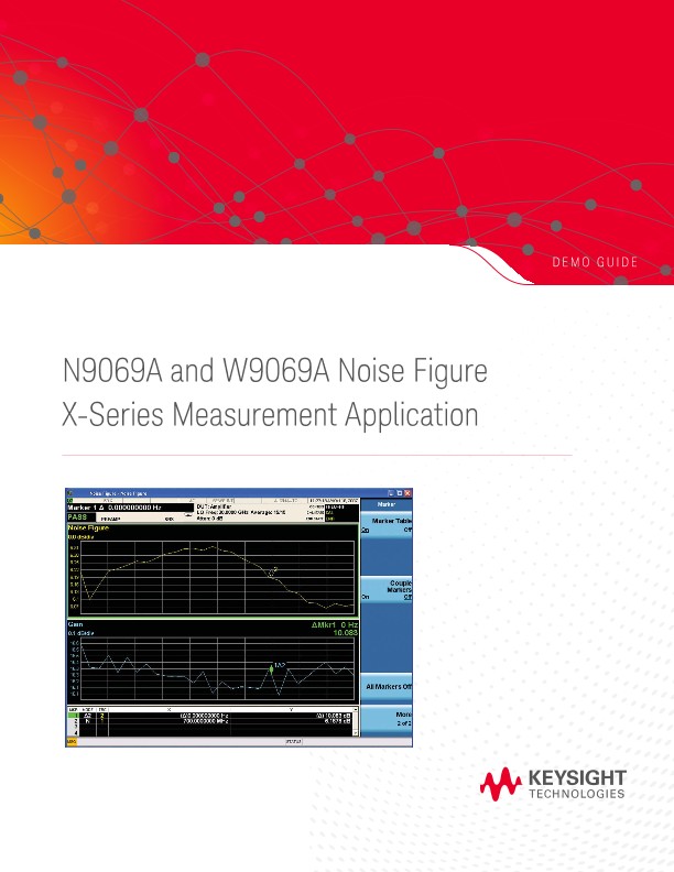 N9069A & W9069A Noise Figure X-Series Measurement Application PDF Asset Page | Keysight